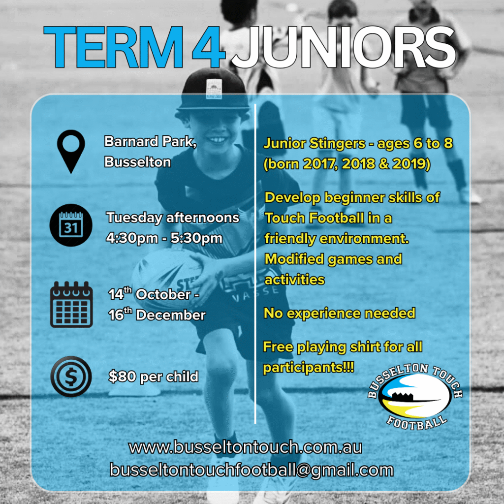JUNIOR PROGRAM – Busselton Touch Football Association